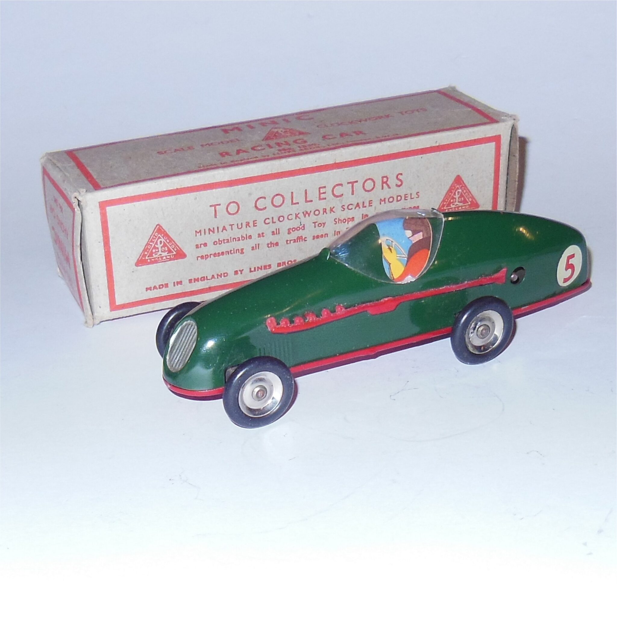 Triang Minic 13M Clockwork Racing Car with Box - Antique Toy World