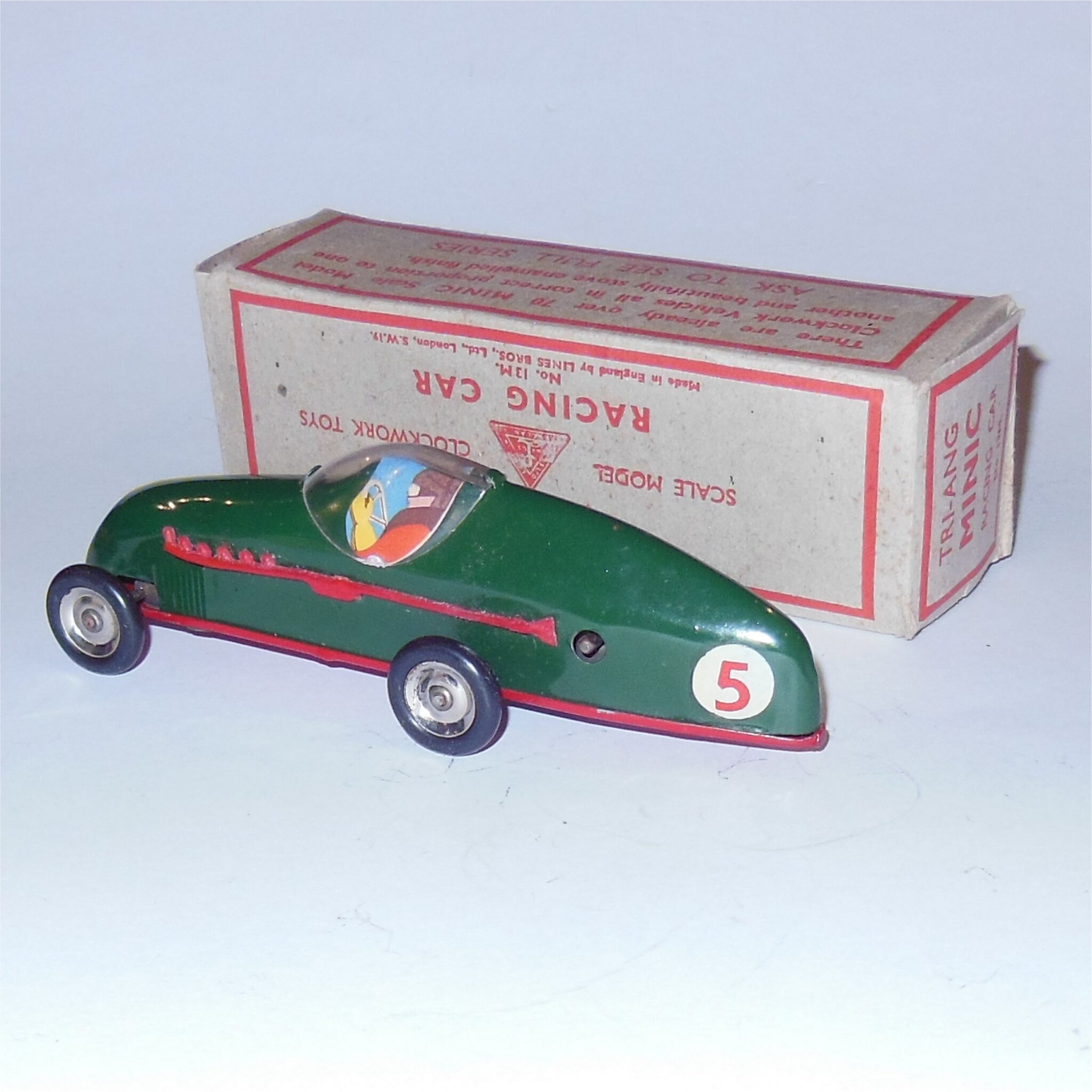 Triang Minic 13M Clockwork Racing Car with Box - Antique Toy World
