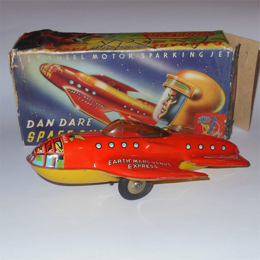 Mettoy 8230 Dan Dare Space Ship Eagle 1950's - Antique Toy World