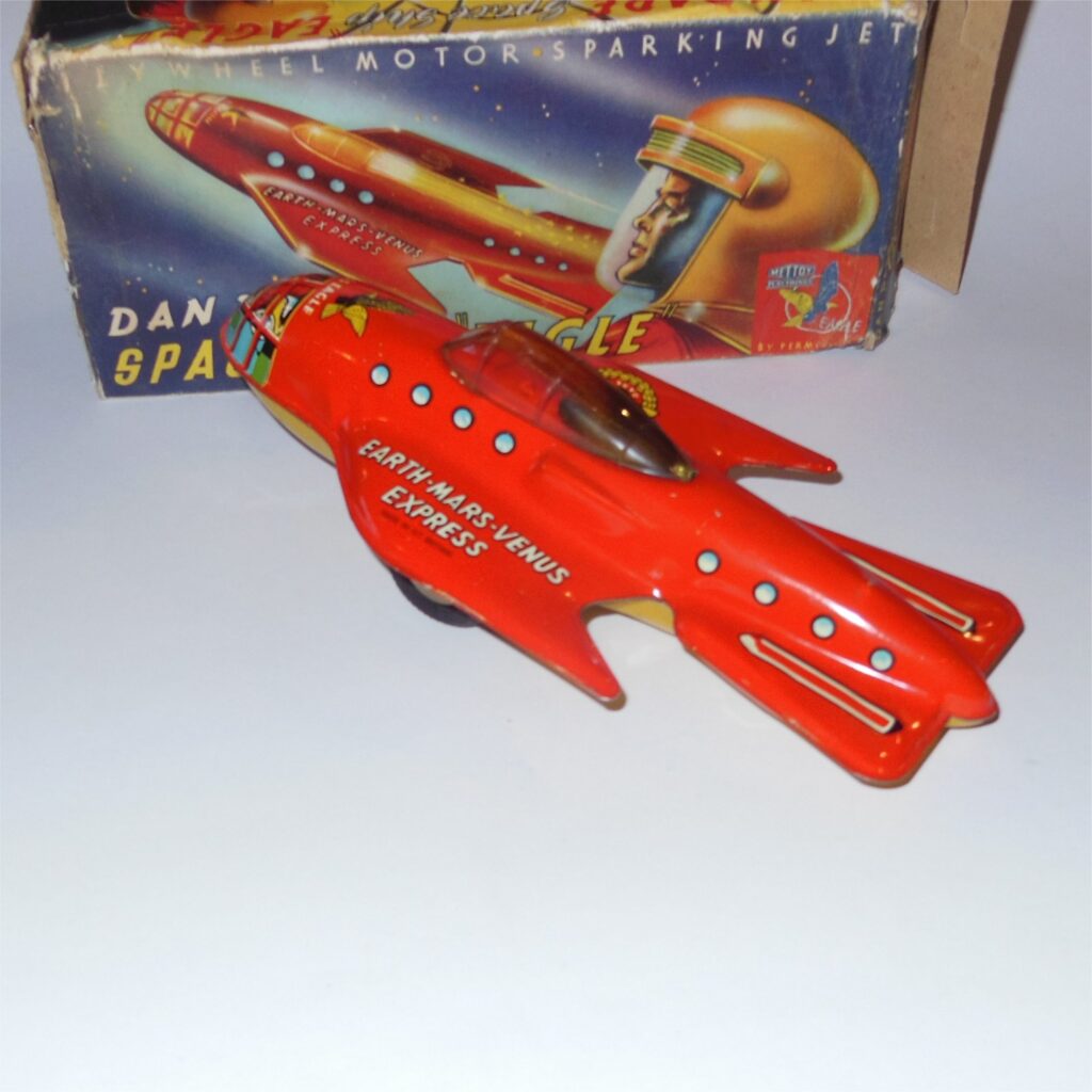 Mettoy 8230 Dan Dare Space Ship Eagle 1950's - Antique Toy World