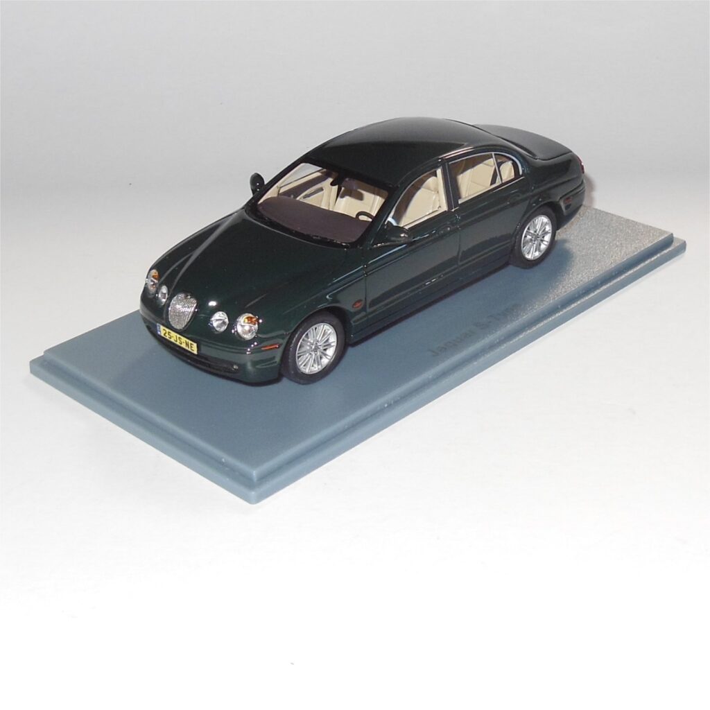 Neo Model 46225 Jaguar S Type 1999 Dark Green - Antique Toy World