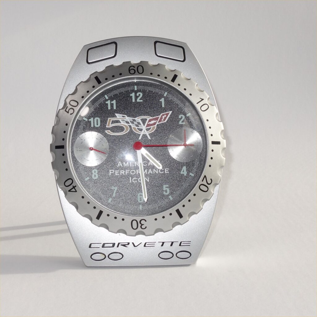 Chevrolet Corvette 50th Anniversary Speedometer Desk Alarm Clock ...