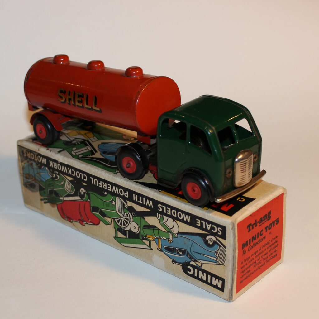 Triang Minic 31M Clockwork Minic Articulated Shell Tanker - Antique Toy ...