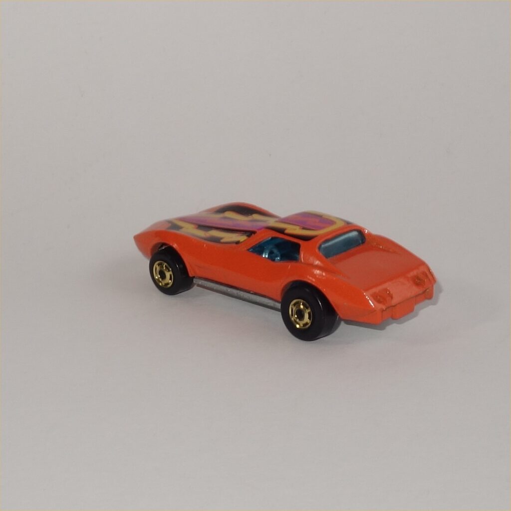 Hot Wheels Flying Colors Corvette Stingray Orange 1980 Gold Wheels ...
