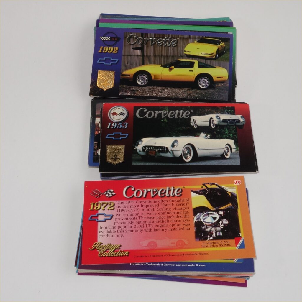 1996 Chevrolet Corvette Heritage Collection Collect-A-Card 89 Card Lot ...