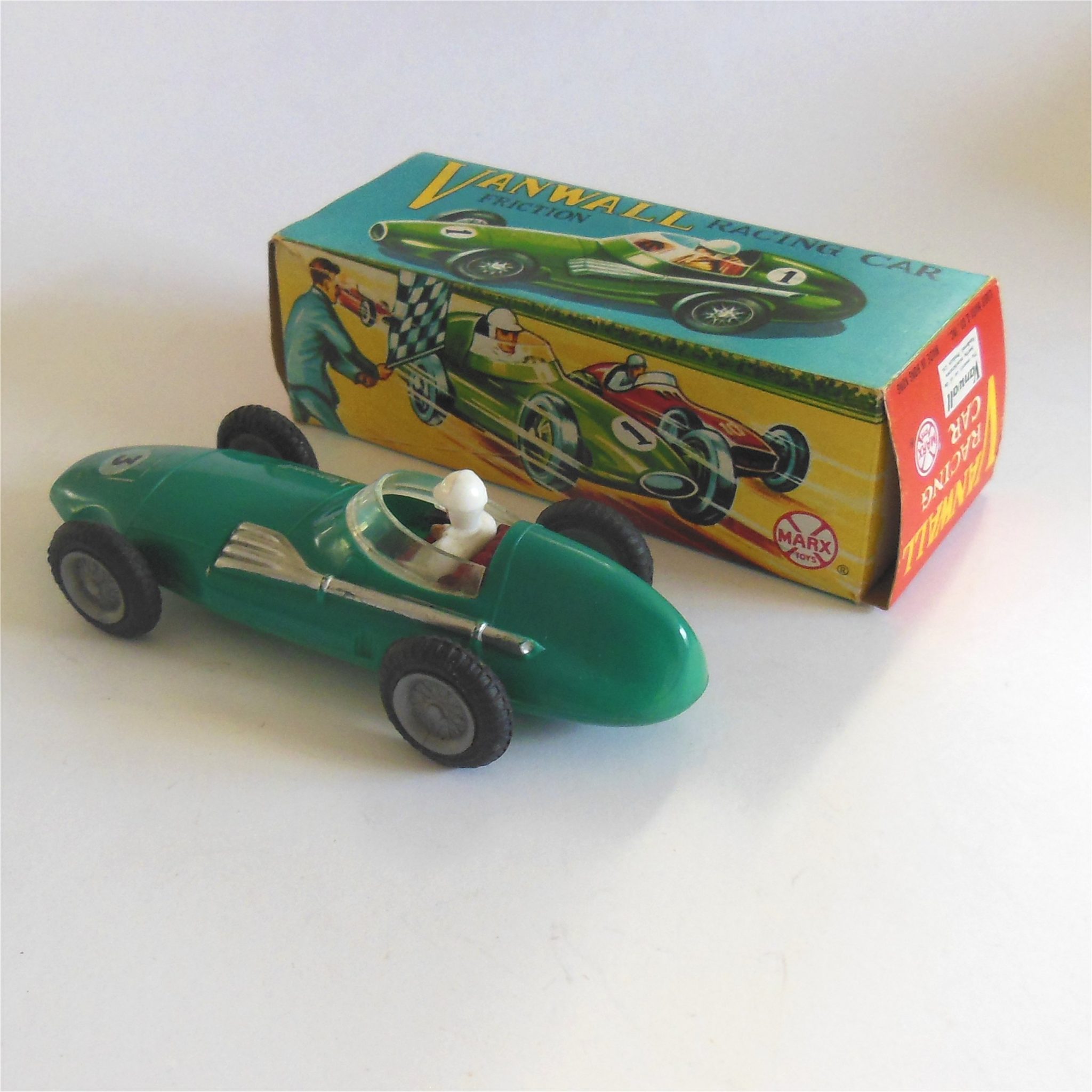 Marx Toys Vanwall Racing Car Friction Motor Hong Kong c1960 - Antique ...