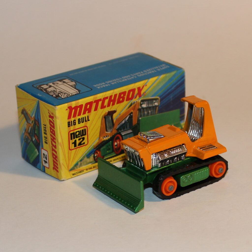 Matchbox Superfast 12f Big Bull Bulldozer Grader - Antique Toy World