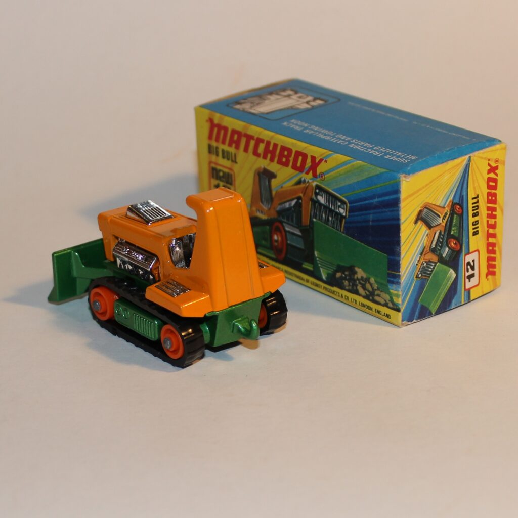 Matchbox Superfast 12f Big Bull Bulldozer Grader - Antique Toy World