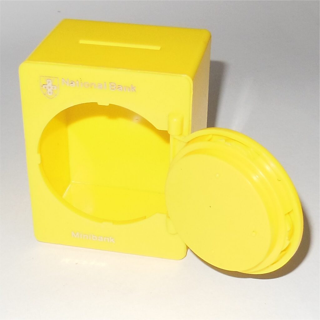 National Bank Australia Plastic Combination Safe Money Savings Box ...