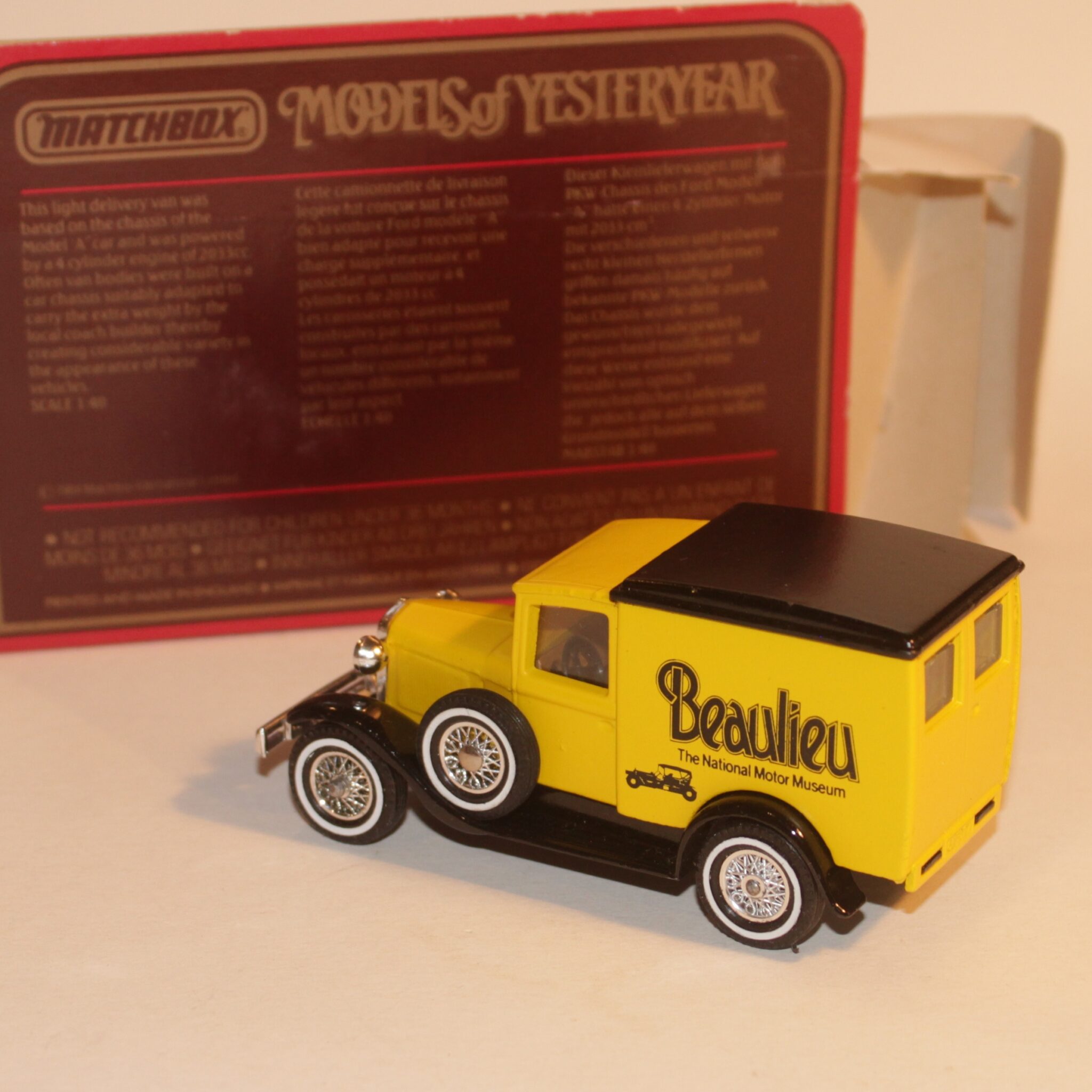 Matchbox Models of Yesteryear Y-22 1930 Ford Model A Beaulieu Motor ...