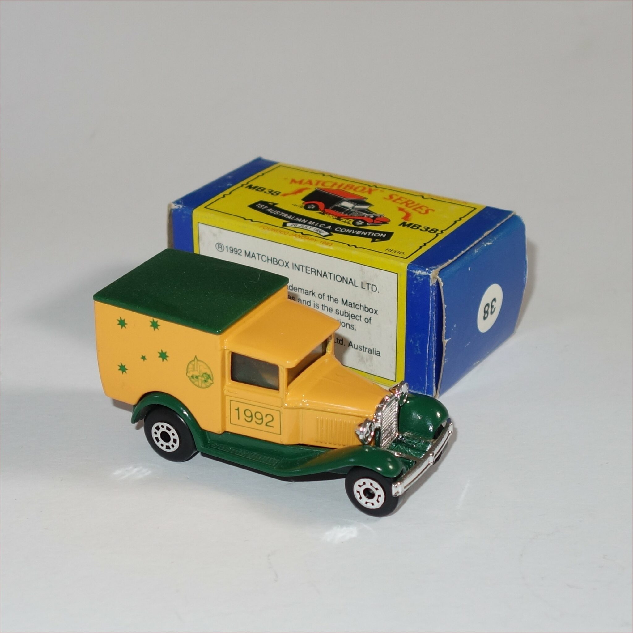 Matchbox MB38 Ford Model A Van 1992 1st MICA Australia - Antique Toy World
